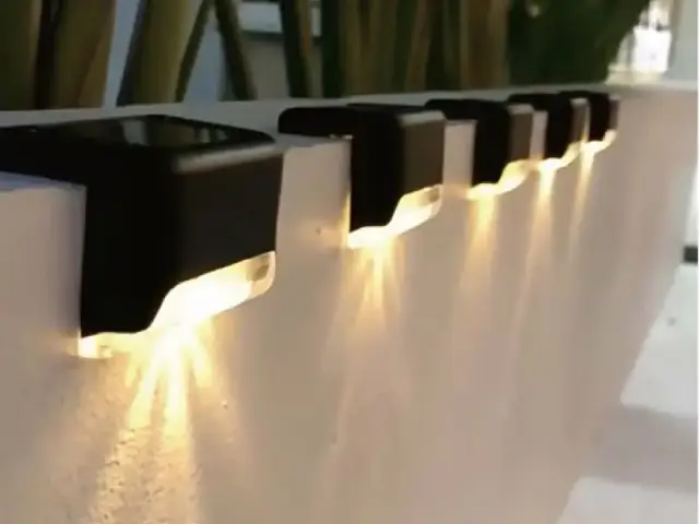 10 stk. solcelle lampe væg 8 cm 2700 kelvin(ubrugt) | Hasselager ...