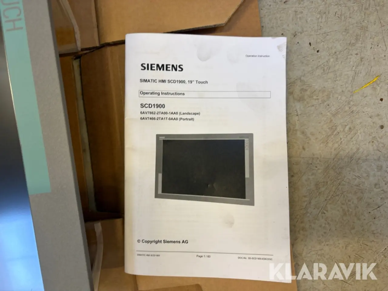 Styreskærme/touch skærme Siemens Simatic HMI SCD1900 3 styk | Tølløse ...