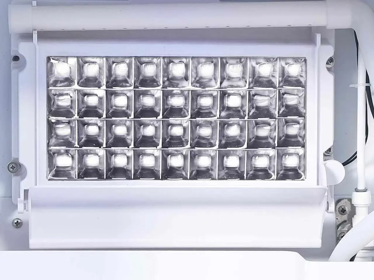 Isterningmaskine med dør - sølv, rustfrit stål 43 × 40 × 71 cm ...