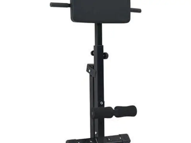 Sammenfoldelig hyperextension bænk - sort, pulverlakeret stål 100,5 × ...