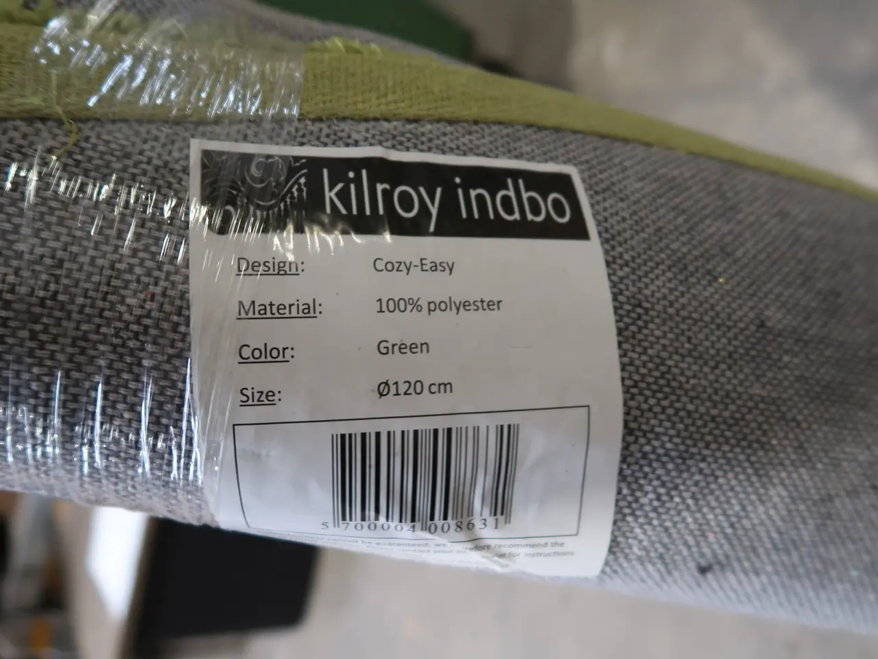 Tæppe KILROY INDBO COZY-EASY Green Ø120 | Karise - GulogGratis.dk
