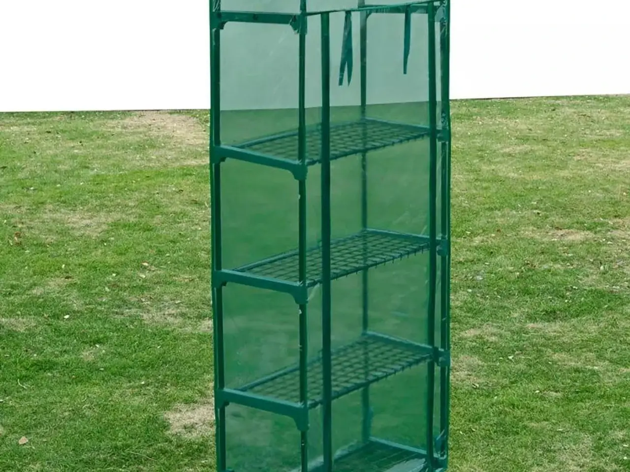 Drivhus med 4 hylder - kompakt grøn minidrivhus 69 × 32 × 160 cm ...