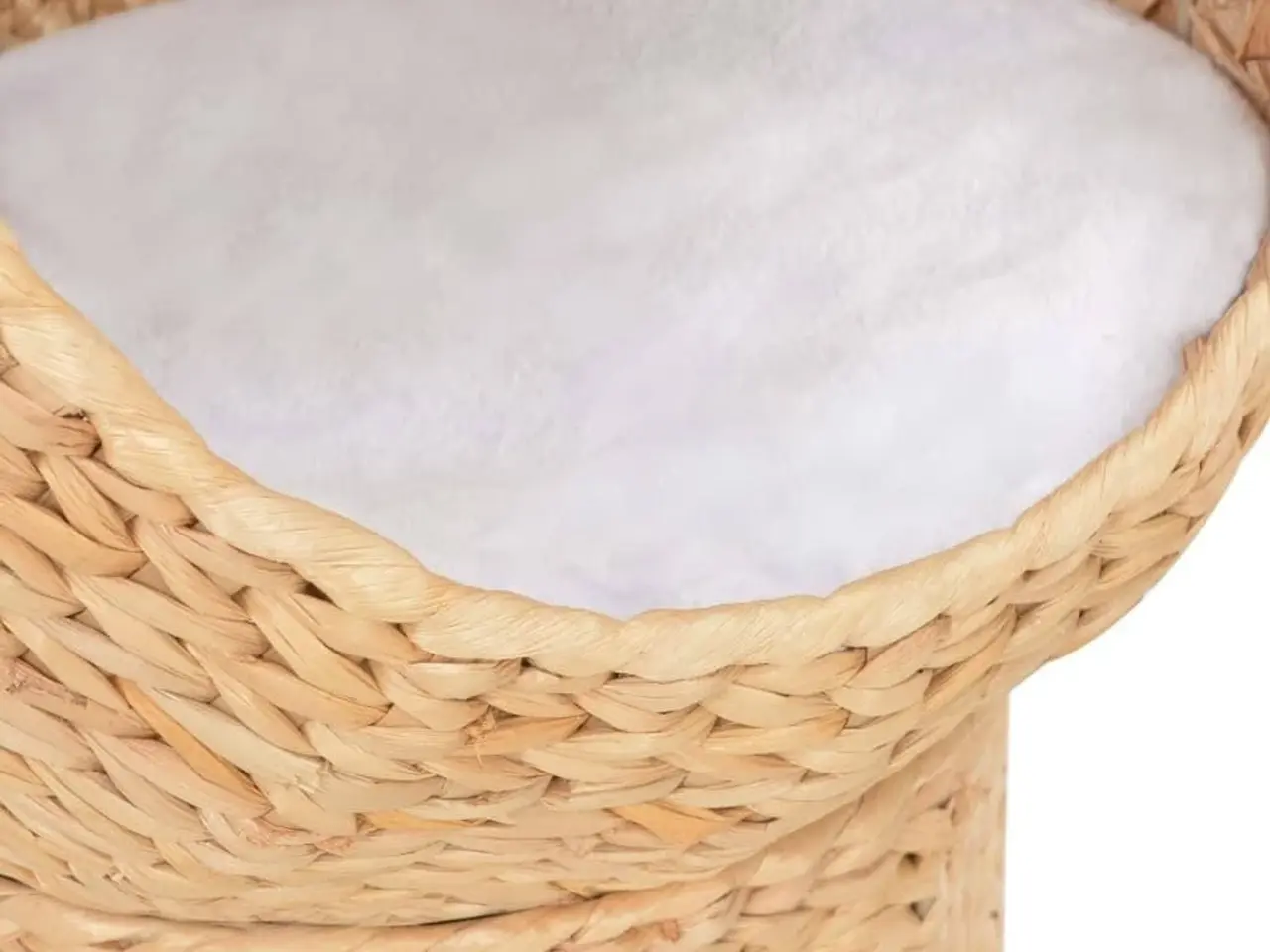 Kattekurv i søgræs - naturfarvet kattehule med hynde, H 45 cm ...