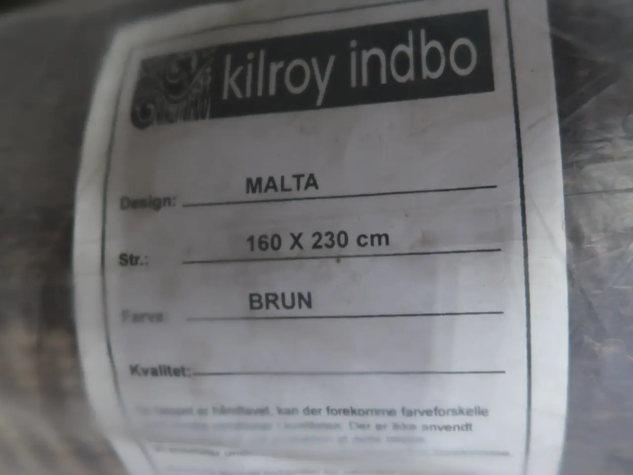 Gulvtæppe KILROY INDBO Malta Brun 160x230 | Karise - GulogGratis.dk
