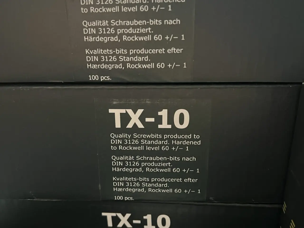 Torx Bits TX10, der er 450 stk. ialt. | Christiansfeld - GulogGratis.dk