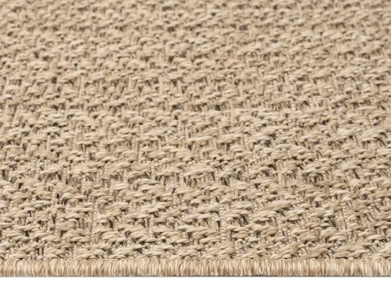 Gulvtæppe ZIZUR 160×230 cm - jute-look til inde og ude - GulogGratis.dk